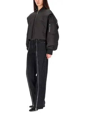 JEAN PAUL GAULTIER Hooded Bomber Jacket - Gray