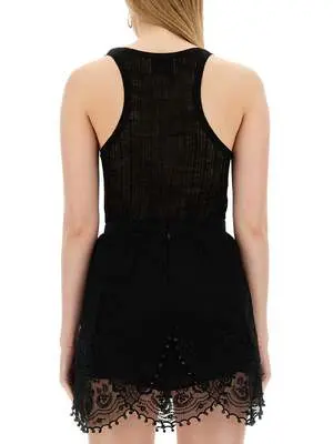 Isabel Marant Étoile Dorsia Ribbed Tank - Black