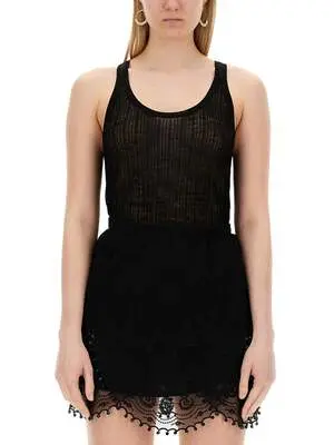 Isabel Marant Étoile Dorsia Ribbed Tank - Black
