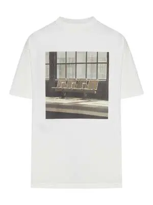 JIL SANDER Cotton T-shirt With Photographic And Text Print - White