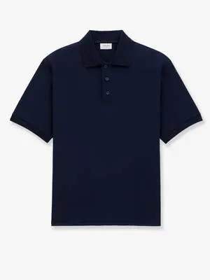 Saint Laurent Recycled Material Polo Shirt With Cassandre Embroidery - Multicolor