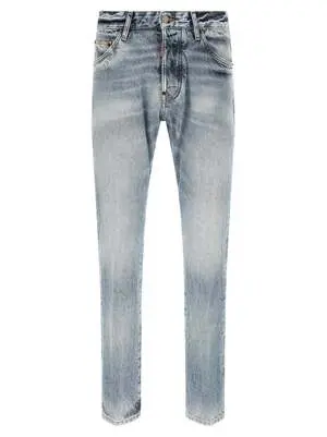 Dsquared2 Teddy Jeans In Stonewashed Denim - Blue