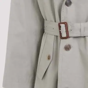 Balenciaga Military Beige Cotton Coat - Brown