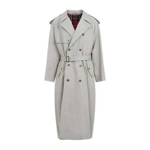 Balenciaga Military Beige Cotton Coat - Brown