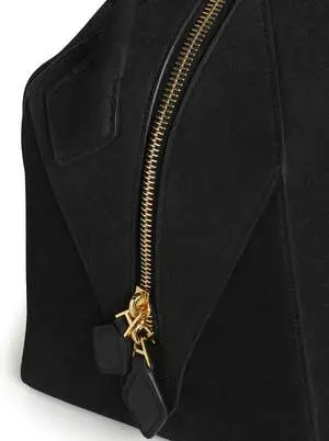 Alaïa Le Bouledogue Nubuck Shoulder Bag - Black