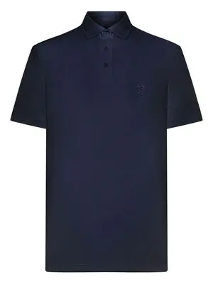 Giorgio Armani Giorgio Armani Men Interlock Cotton Polo Shirt Multicolor