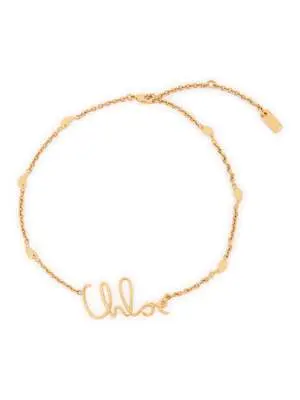 Chloé Iconic Necklace In Vintage Gold Brass - Multicolor