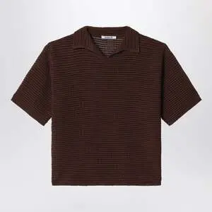 Auralee Mesh Knit Polo
