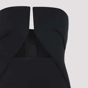 Rick Owens Prong Gown Long Dress - Black