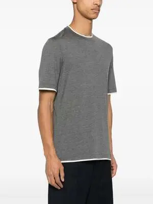 Brunello Cucinelli T-shirt With Faux-layering - Multicolor
