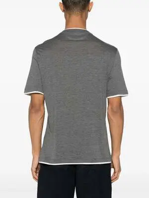 Brunello Cucinelli T-shirt With Faux-layering - Multicolor