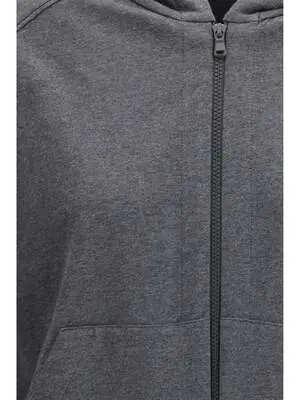 Brunello Cucinelli Cotton Hoodie With Double-slider Zip - Gray