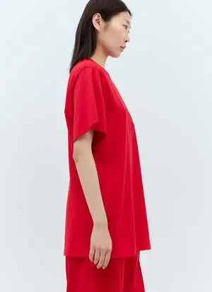 Max Mara Logo Embroidery Cotton T-shirt