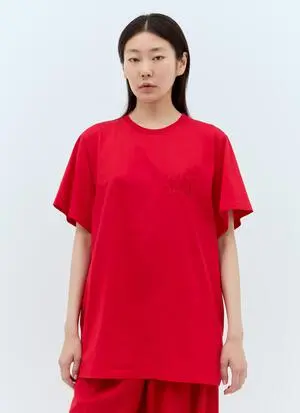 Max Mara Logo Embroidery Cotton T-shirt