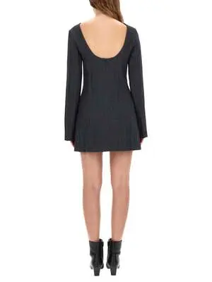 Our Legacy Firm Dress In Plisse Wool