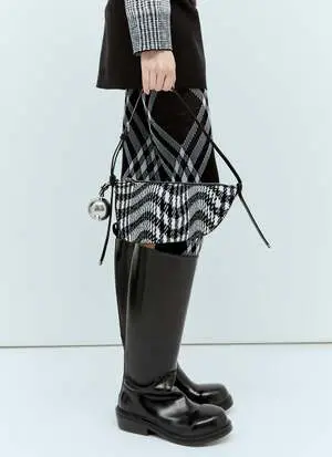 Burberry Mini Shield Sling Shoulder Bag - Gray