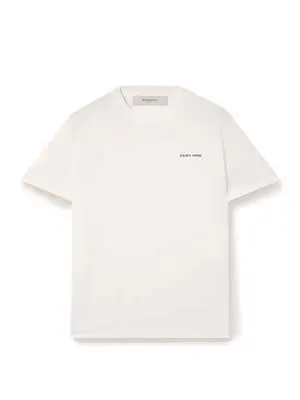 GOLDEN GOOSE Journey` T-shirt With Contrast Logo Print