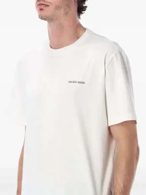 GOLDEN GOOSE Journey` T-shirt With Contrast Logo Print