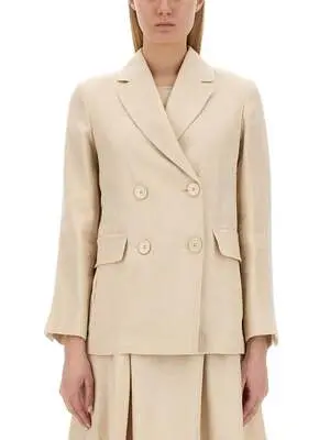 Max Mara Laura Linen Jacket - Cream