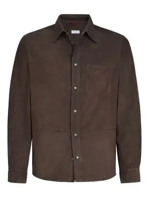 Brunello Cucinelli Leather Shirt