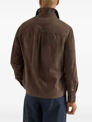 Brunello Cucinelli Leather Shirt