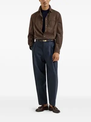 Brunello Cucinelli Leather Shirt
