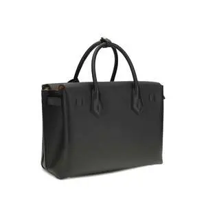Mcm Calf Leather Tote Bag With Gold-tone Hardware