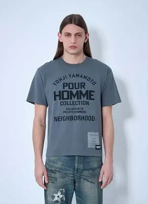 Yohji Yamamoto Logo Motif T-shirt - Gray
