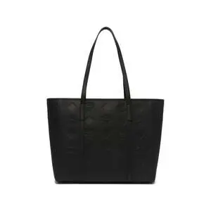 Mcm Maxi Monogram Embossed Tote Bag