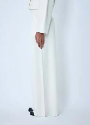 Max Mara Ribbed Knit Wide-leg Pants