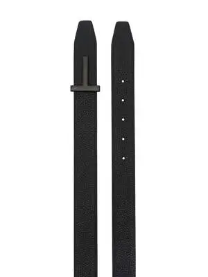 TOM FORD Leather Belt With T-shaped Buckle - Multicolor