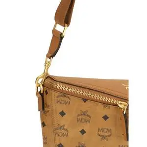 Mcm All-over Logo Print Messenger Bag