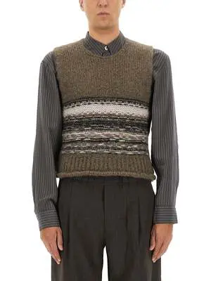 Our Legacy Mohair Wool Vest - Multicolor