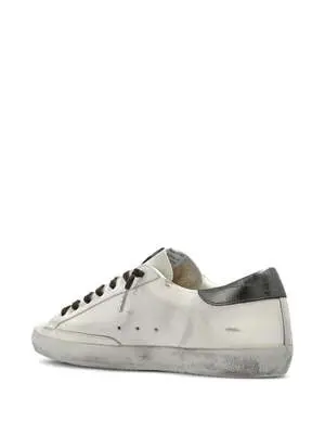 GOLDEN GOOSE Super-star Leather Sneakers With Star Motif - Multicolor