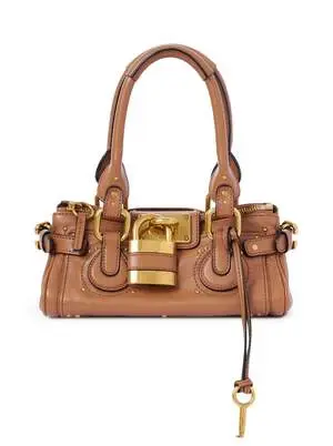 Chloé Small Paddington Bag In Grained Leather - Multicolor