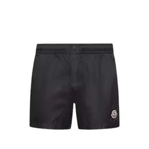 Moncler Beachwear Swim Shorts - Black
