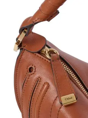 Chloé Mini Marcie Shoulder Bag In Soft Leather - Multicolor