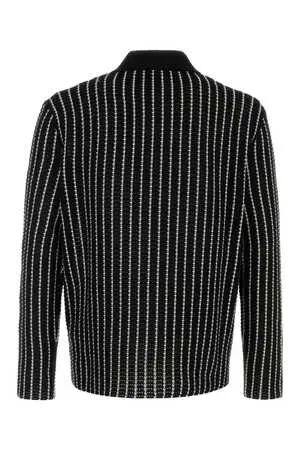 JIL SANDER Embroidered Crochet Cardigan