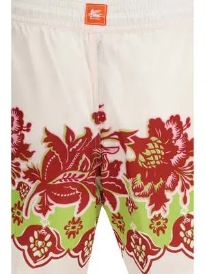 Etro Floral Print Swim Shorts - Multicolor