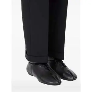 MAISON MARGIELA Split Toe Leather Lace-up Flats