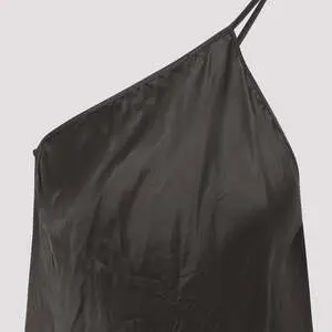 Rick Owens One Shoulder Slip Top - Brown