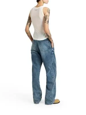 JW Anderson Workwear Jeans With Off-center Closure - Multicolor