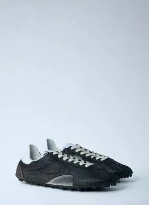 MAISON MARGIELA Leather And Suede Panel Sneakers