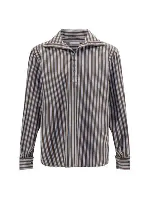 Dries Van Noten Striped Shirt - Brown