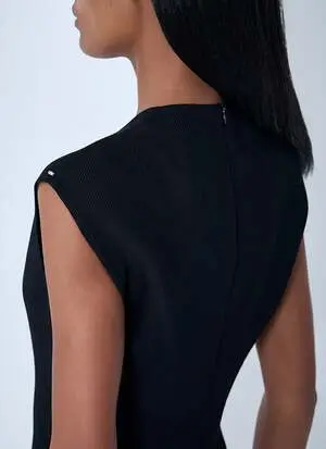 Sportmax V-neck Sleeveless Structured Dress