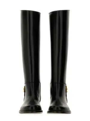 Saint Laurent Knee High Boots - Black