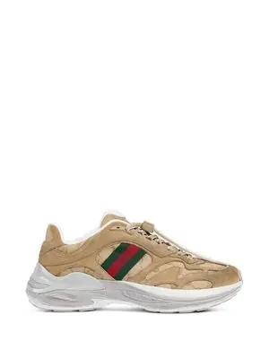 Gucci 2.0" Striped Monogram Sneakers - Multicolor