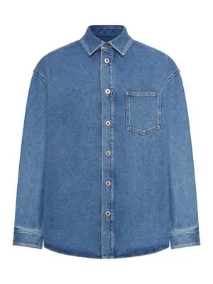 Loewe Denim Anagram Overshirt - Multicolor