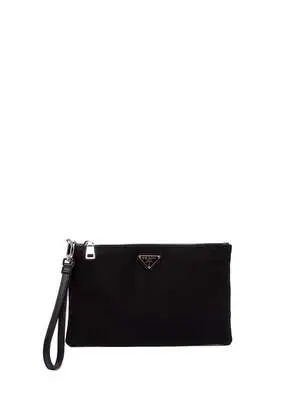Prada Re-nylon And Saffiano Leather Pouch - Multicolor