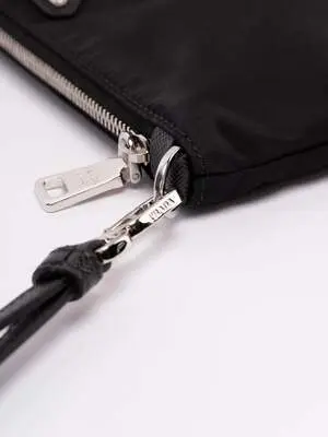 Prada Re-nylon And Saffiano Leather Pouch - Multicolor